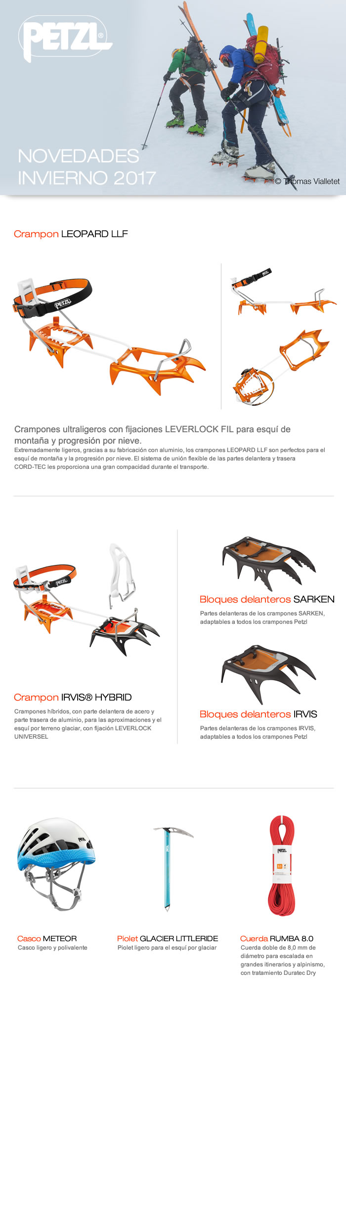 ECRIN S.A. Representante en Argentina de Petzl - Beal - Kong - Desnivel